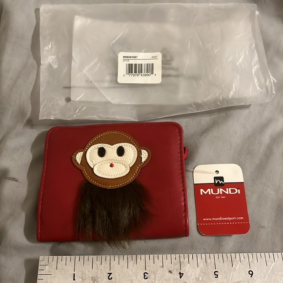 mundi | Accessories | Mundi New Monkey Wallet Furry Friends Bifold ...